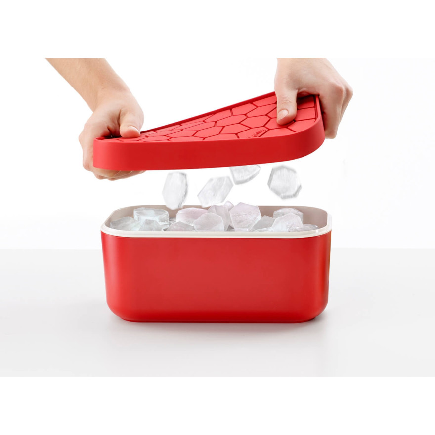 Lékué: Ice Box à glaçons rouge